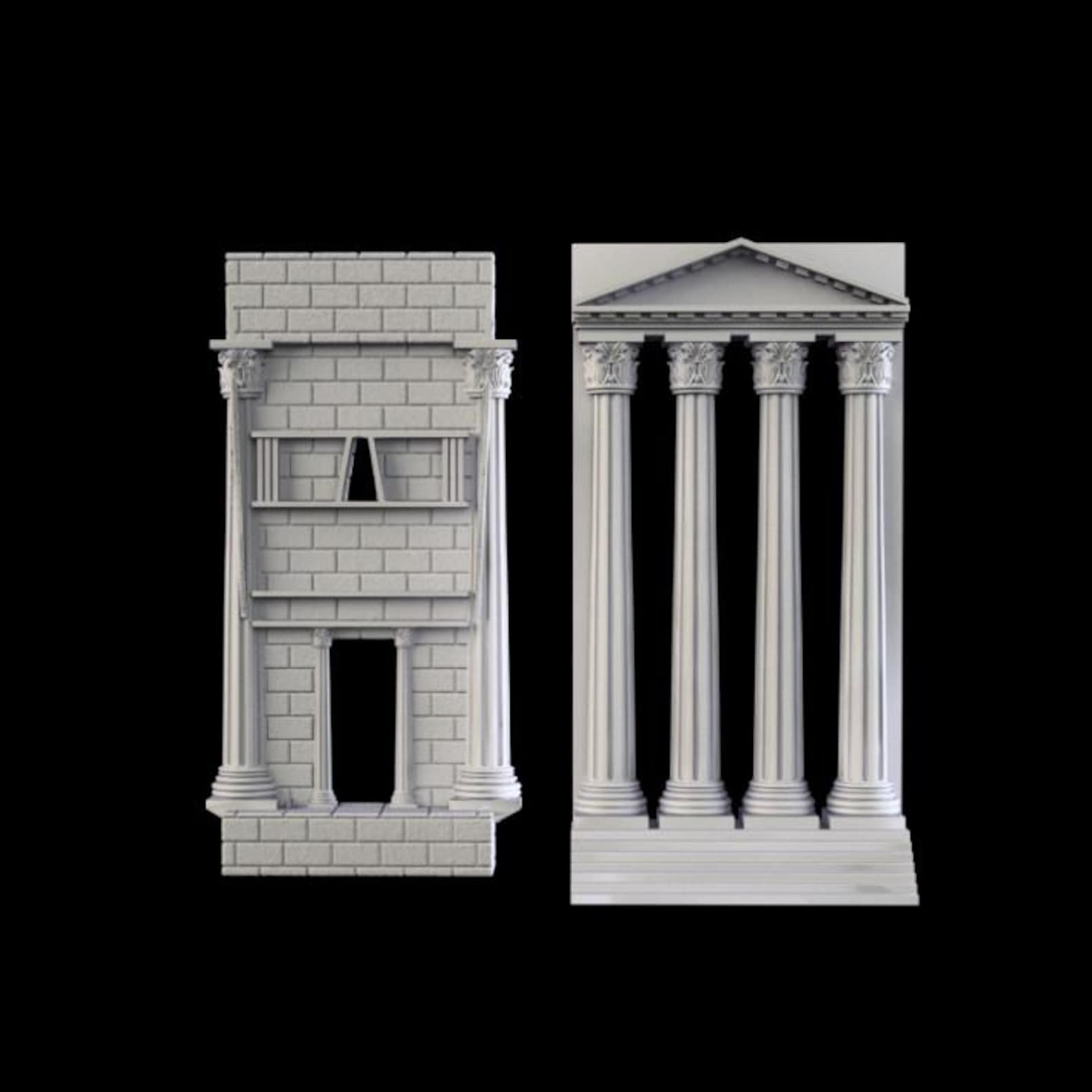 Greek Building Bookend Booknook Unique Gift for Book Lovers, Fantasy ...