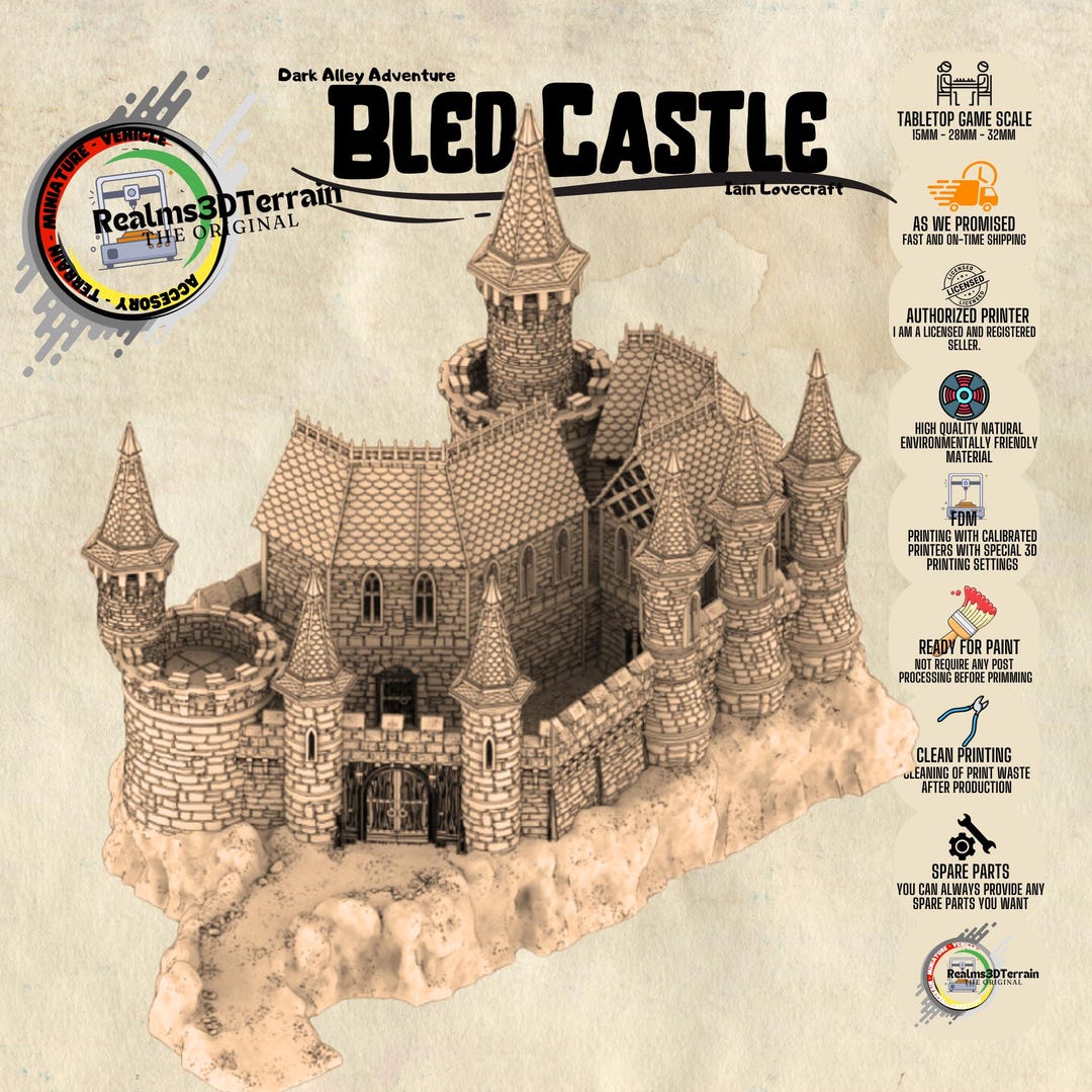 Bled Castle - Keep - Dark Alley Advencure - Painted - Tabletop ...
