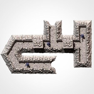 WW2 Trenches Building City Wargaming Tabletop Fantasy Scenery Mordheim ...