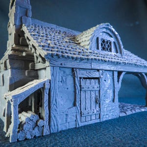 Cottage and Bakery House - 28mm - Wargaming Tabletop - Fantasy Scenery ...