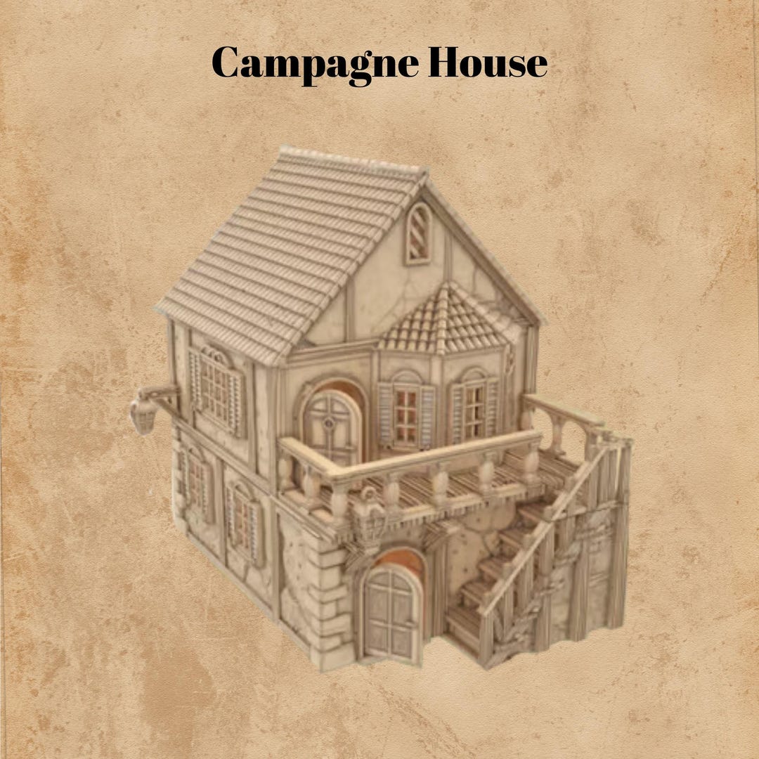 Campagne House Iain Lovecraft Modular 3D Printed Tabletop RPG, D&D ...