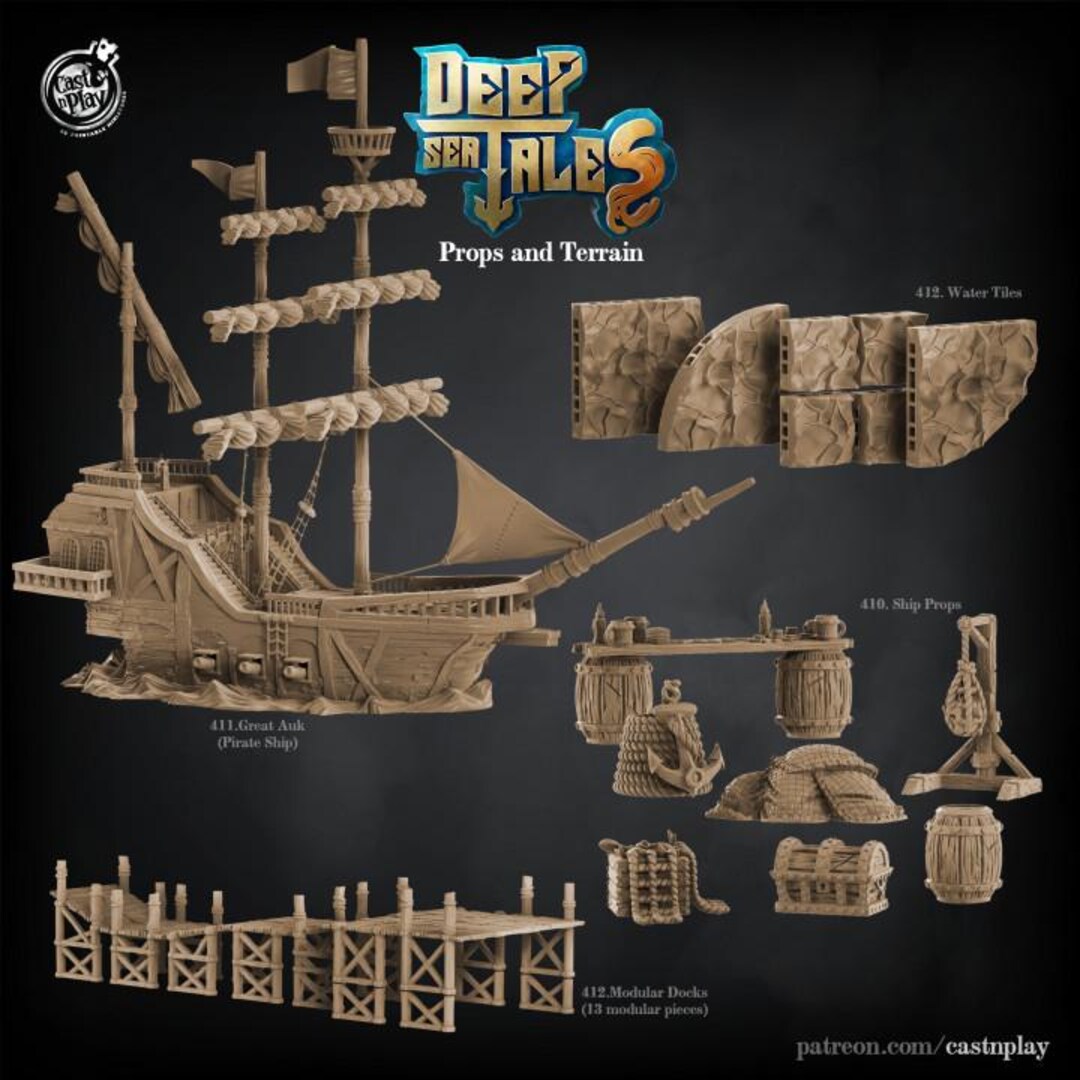 Deep Sea Tales - Cast N Play - Wargaming Minies - Fantasy Mininatures ...