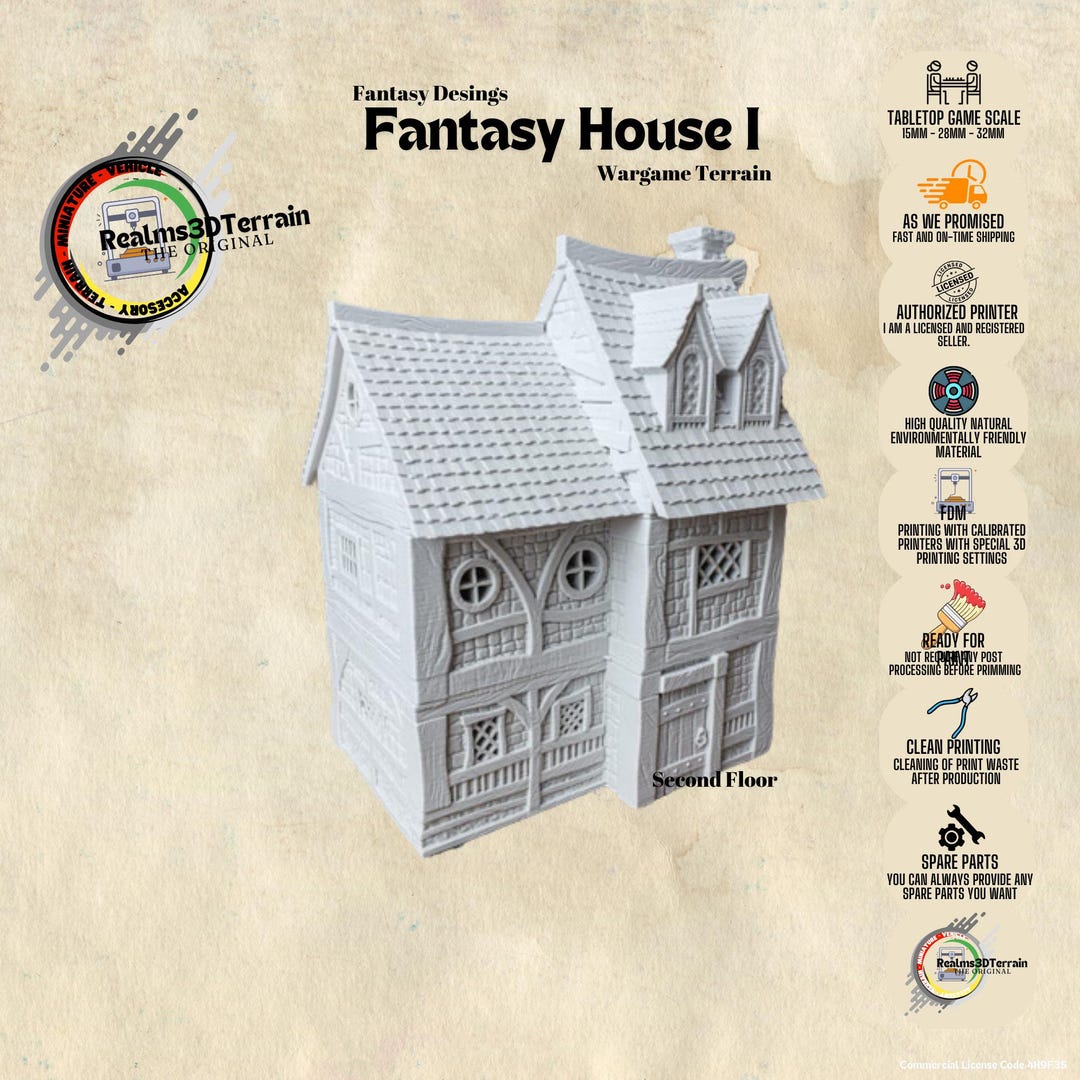 Fantasy House I - Fantasy Desing - Wargame Terrain - Wargaming ...
