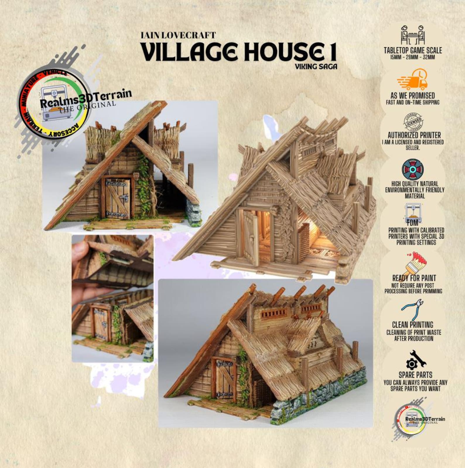 Viking Villaga House 1 - Viking Saga - Dungeons and Dragons - Tabletop ...