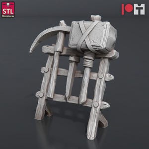 Dwarven Camp Full Set for DND RPG STL Miniatures Resin Sla 8K Wargaming ...