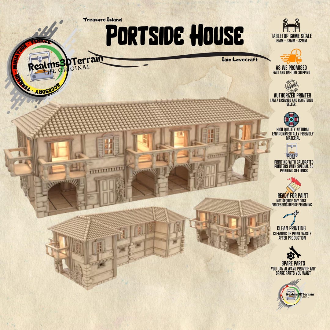 Portside House - Treasure Island - Iain Lovecraft - Fantasy Terrain ...