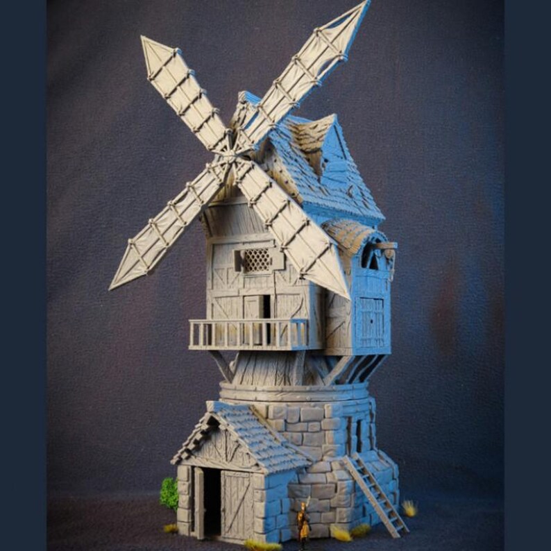 Windmill House - 28mm - Tabletop Terrain - Wargaming Tabletop Fantasy ...