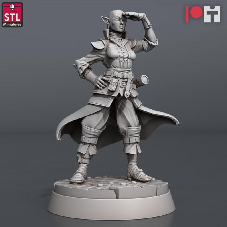 Airship Crew Set STL Miniatures 28mm Resin Sla 8K Wargaming Fantasy ...