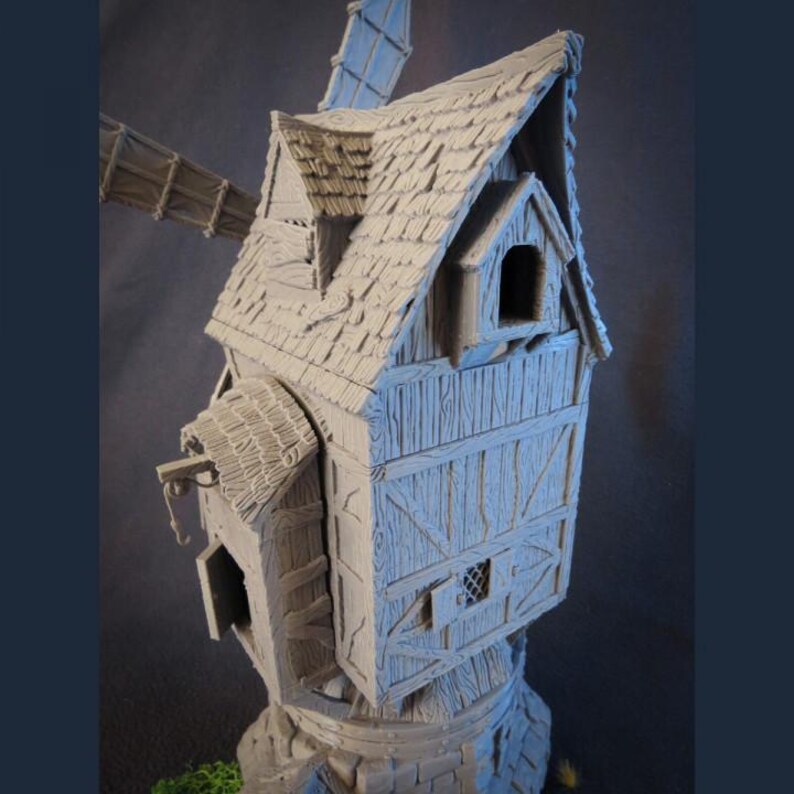 Windmill House - 28mm - Tabletop Terrain - Wargaming Tabletop Fantasy ...