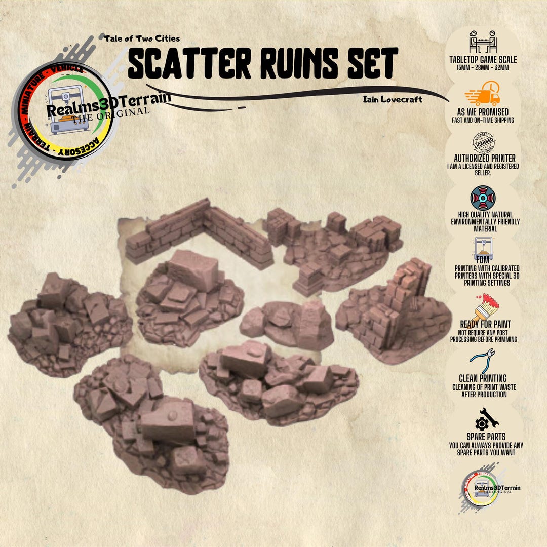 Scatter Ruins Set - Tale of Two Cities - Dungeons and Dragons Tabletop ...