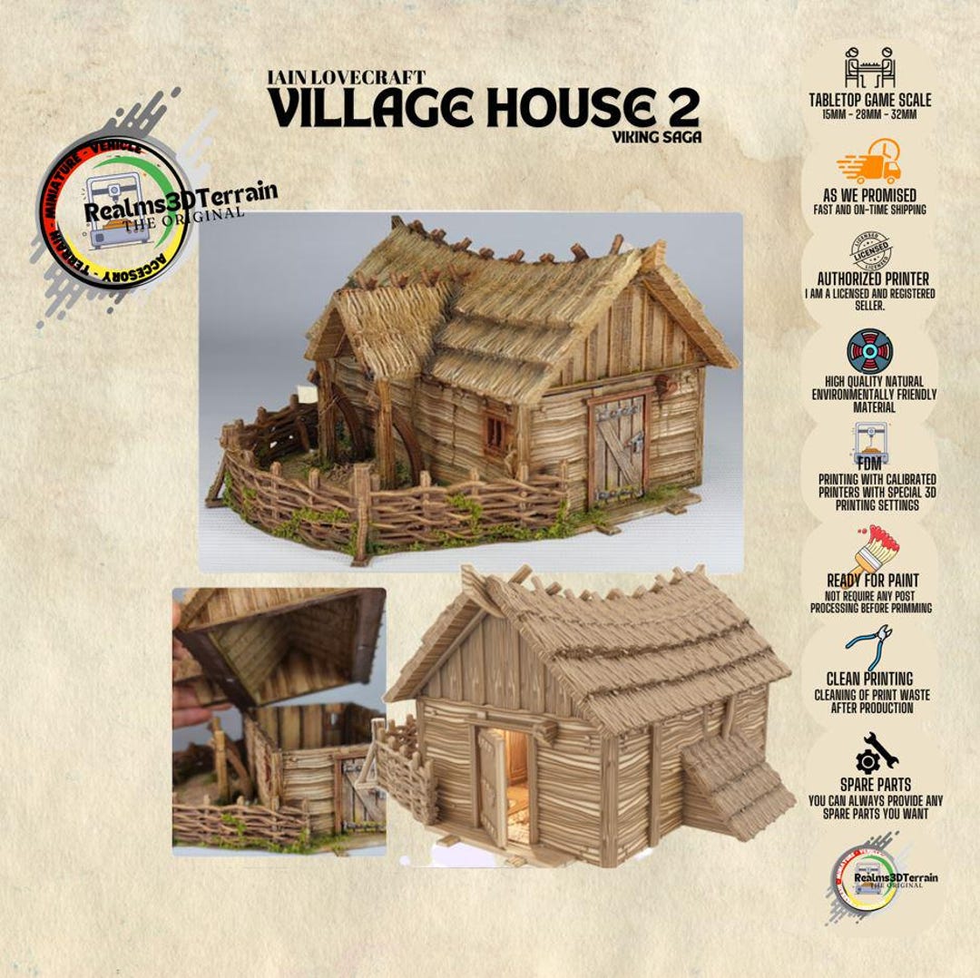 Viking Villaga House 2 - Viking Saga - Dungeons and Dragons - Tabletop ...