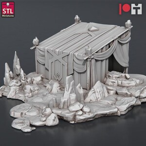 Dwarven Camp Full Set for DND RPG STL Miniatures Resin Sla 8K Wargaming ...