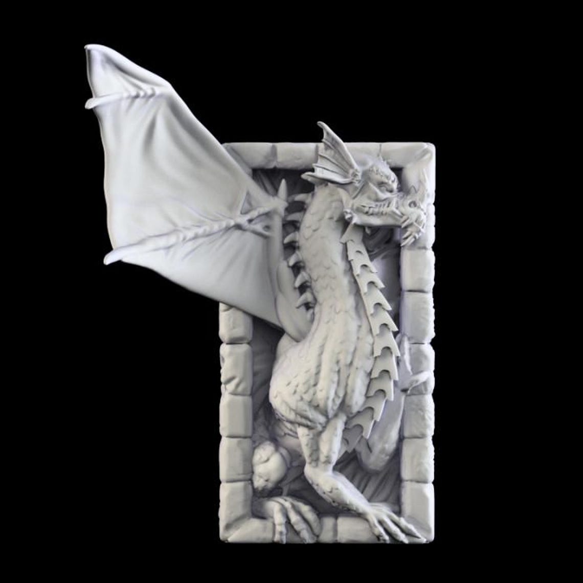Dragon Bookend V1 Blue- Booknook Unique Gift for Book Lovers, Fantasy ...