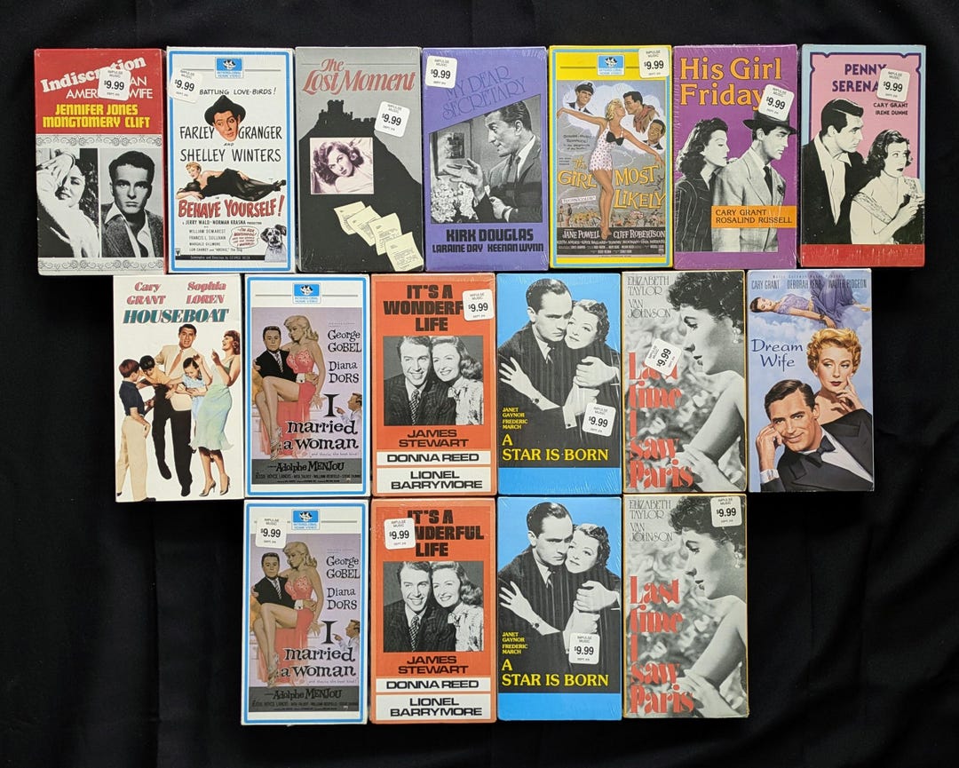 Sealed VHS Tape Collection | Rare Vintage Movies & TV Shows | Retro ...