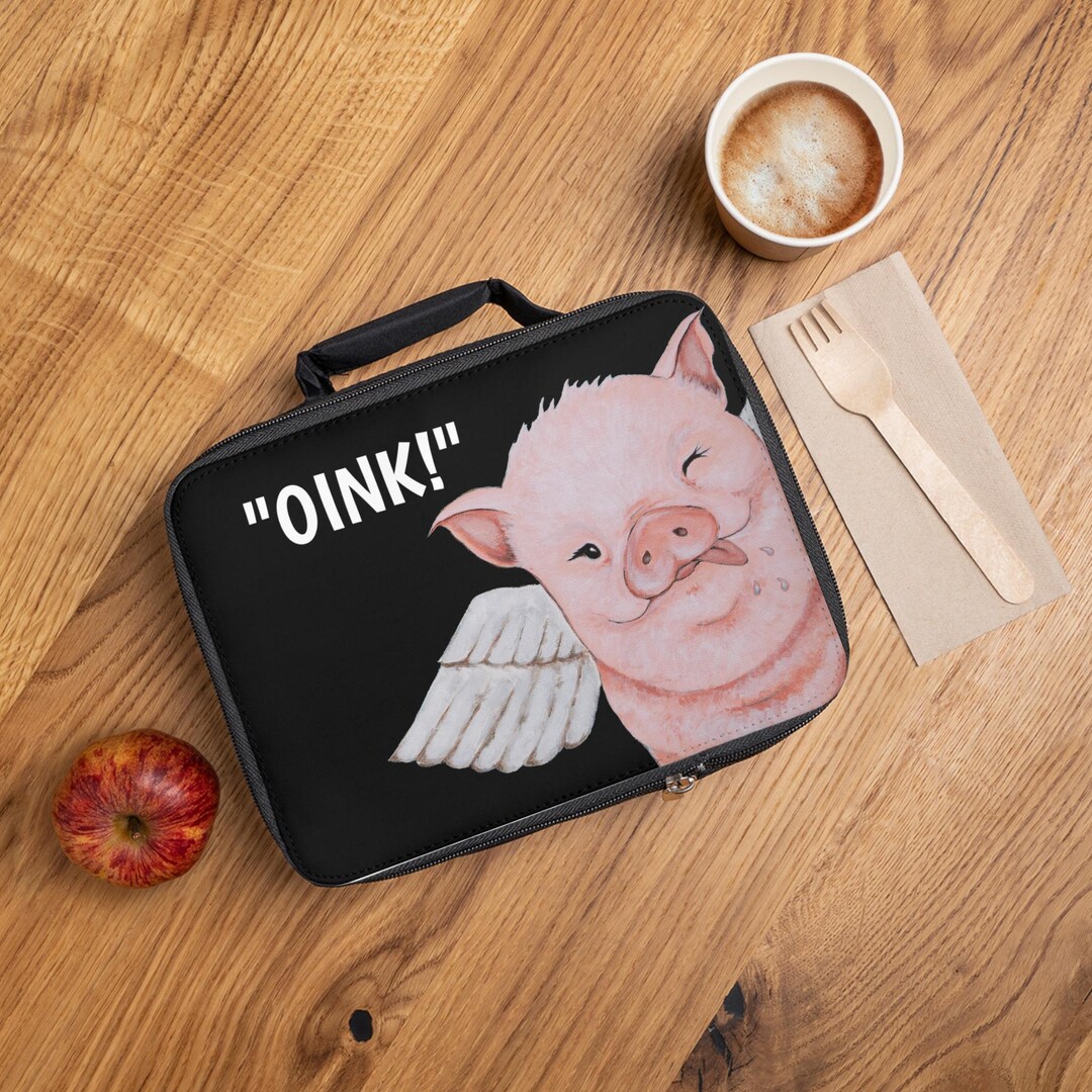 Porkchop the Piglet Lunch Bag, by JENNIFER LENHARDT Art, Whimsical When ...