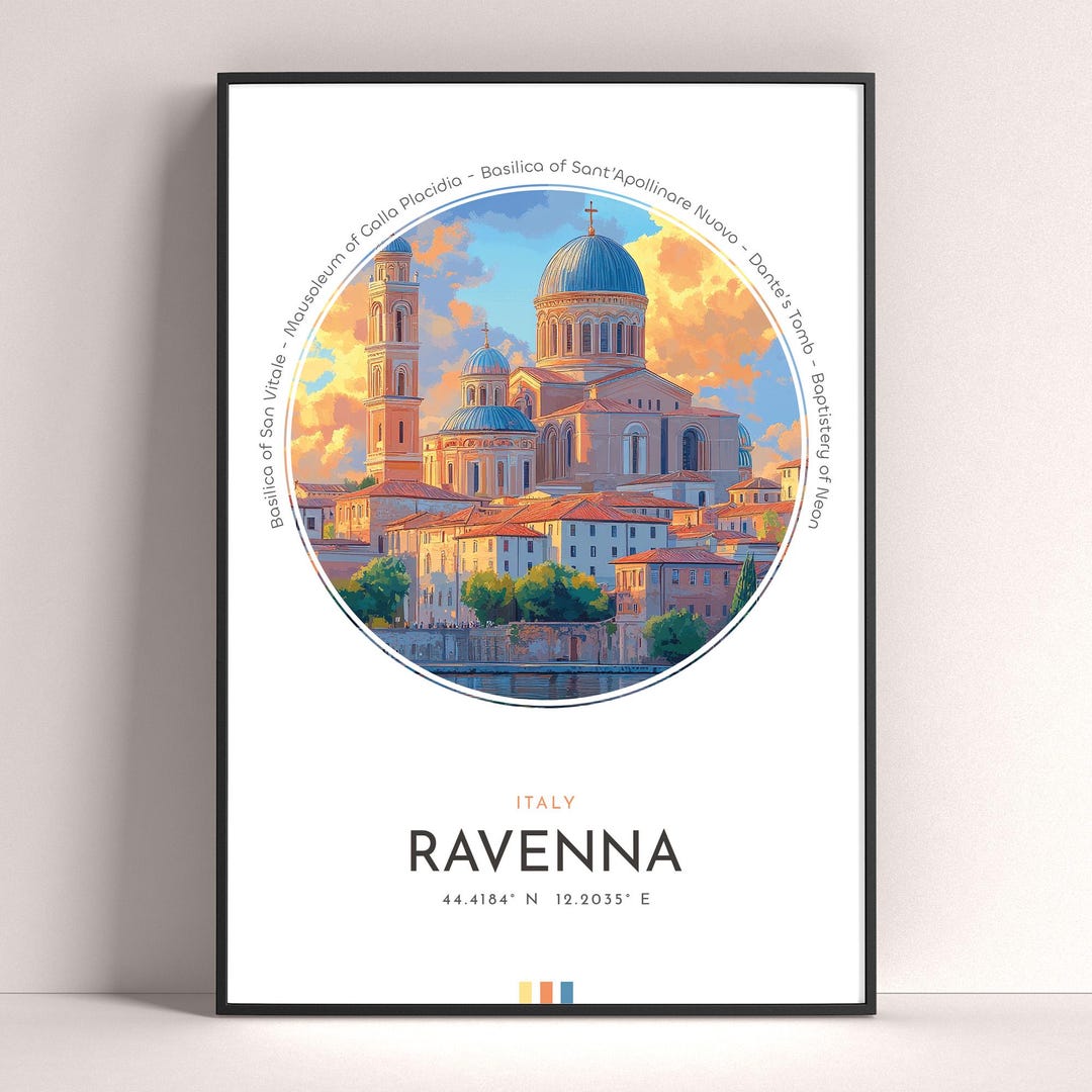 Ravenna City Poster, Italy Travel Print, Printable Wall Art, Travel ...