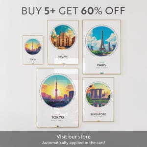 Tokyo City Poster, Japan Travel Print, Tokyo Tower Printable Wall Art ...