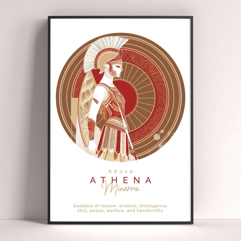 Athena Poster Modern Art - Etsy