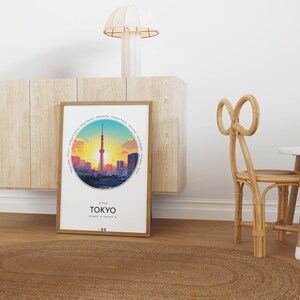 Tokyo City Poster, Japan Travel Print, Tokyo Tower Printable Wall Art ...