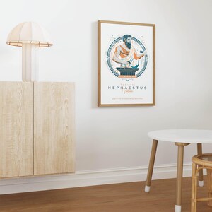 Hephaestus Vulcan Greek God Print, Hephaestus Printable Poster, Greek ...