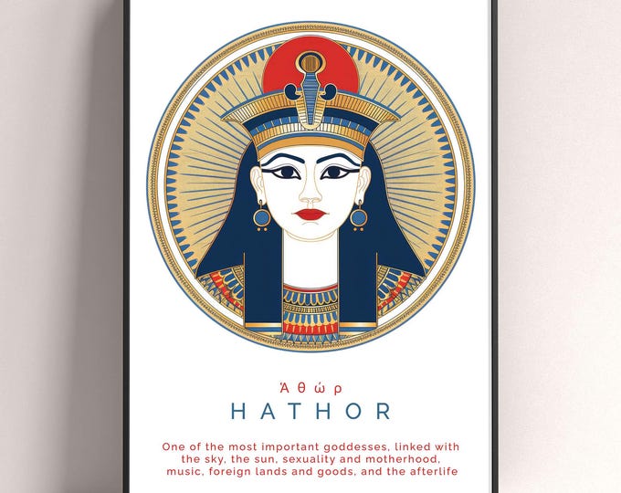 Hathor Prayer Card - Etsy
