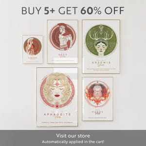 Athena Minerva Greek Goddess Print, Athena Printable Poster, Greek ...