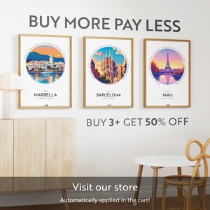 Marbella City Poster, Spain Travel Print, Printable Wall Art, Travel ...