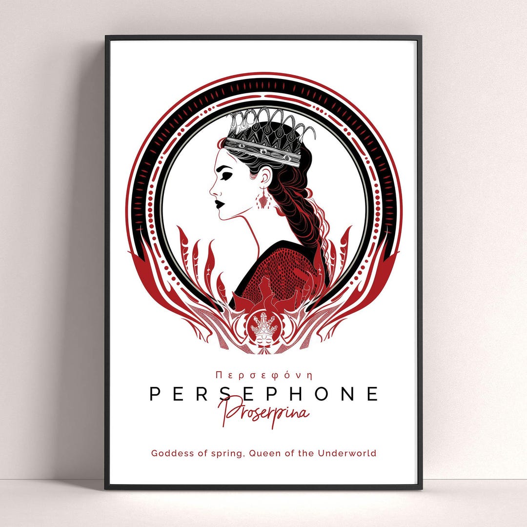 Persephone Proserpina Greek Goddess Print, Persephone Printable Poster ...