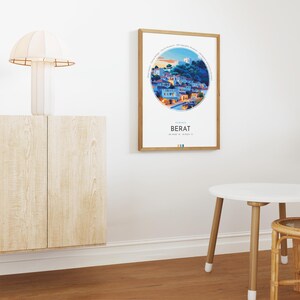 Berat City Poster, Albania Travel Print, Printable Wall Art, Travel ...