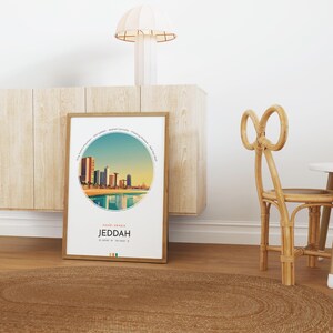 Jeddah City Poster, Saudi Arabia Travel Print, Printable Wall Art ...