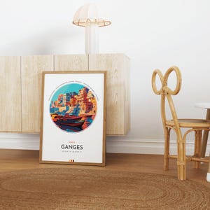 Ganges River Poster, India Travel Print, Printable Wall Art, Travel ...