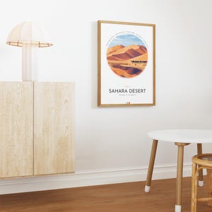 Sahara Desert Poster, Africa Travel Print, Printable Wall Art, Travel ...