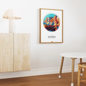 Ganges River Poster, India Travel Print, Printable Wall Art, Travel ...