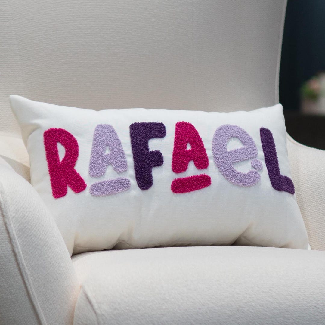 Custom Embroidered Pillow Personalized Gift, Home Decor, Anniversary ...