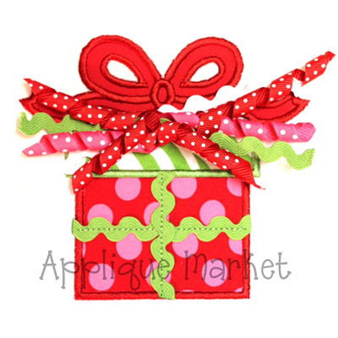 Machine Embroidery Design Applique Gift Two INSTANT DOWNLOAD - Etsy