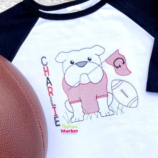 Georgia Bulldogs Embroidery - Etsy