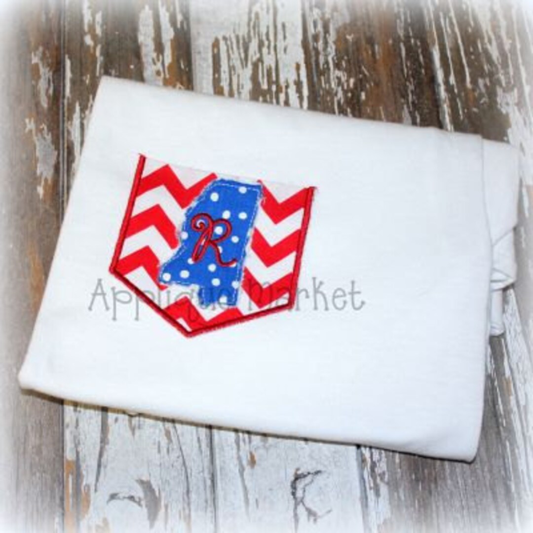 Machine Embroidery Design Applique Appli-pocket 1 Mississippi INSTANT ...