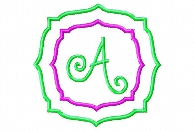 Machine Embroidery Design Annie Applique Frame INSTANT DOWNLOAD - Etsy
