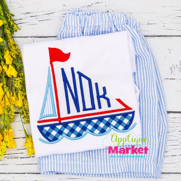 Sailboat Monogram - Etsy