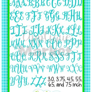 Machine Embroidery Design Applique Caroline Monogram Filled Alphabet ...