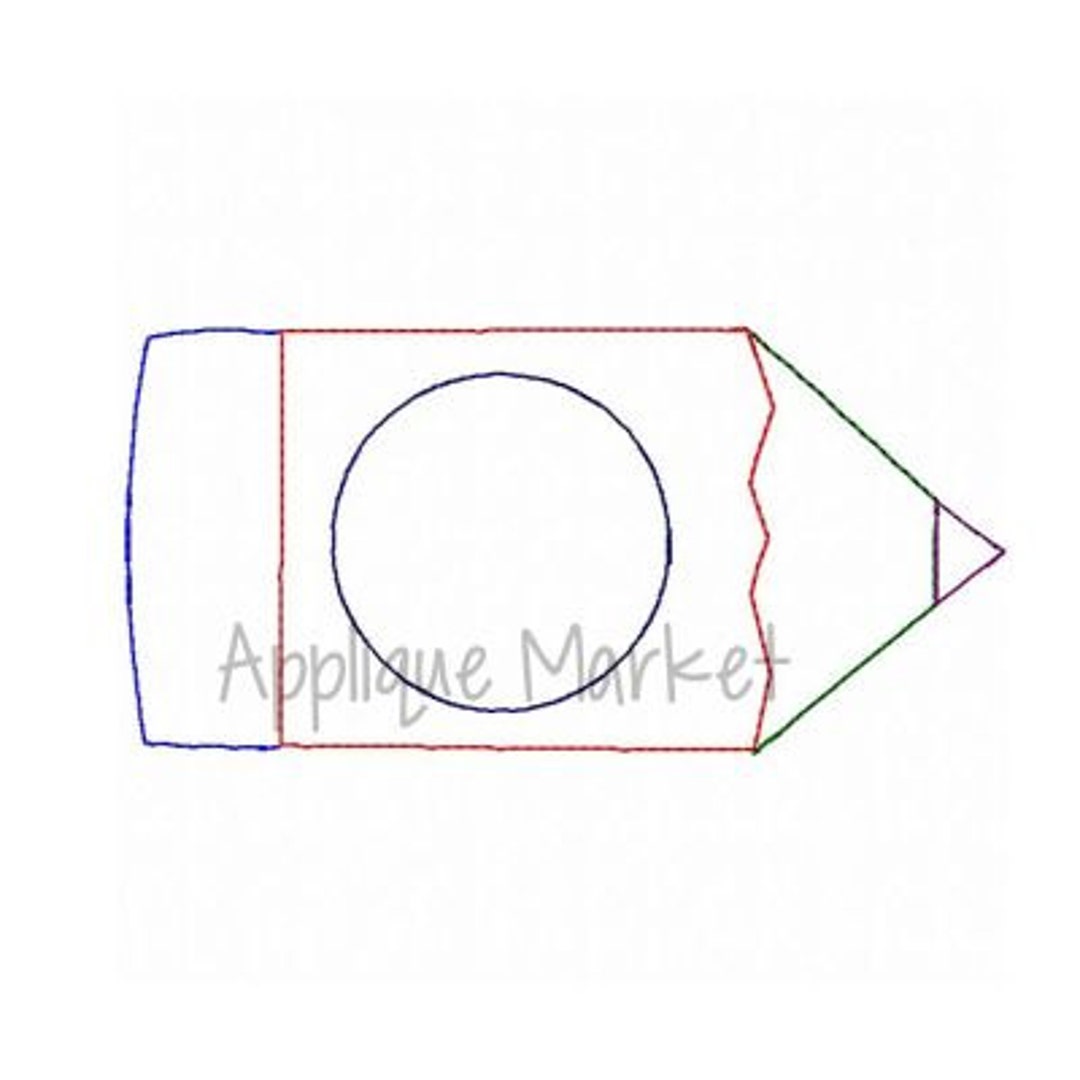 Machine Embroidery Design Pencil Vintage INSTANT DOWNLOAD - Etsy