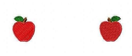 Machine Embroidery Design Apple Mini Monogram INSTANT DOWNLOAD - Etsy