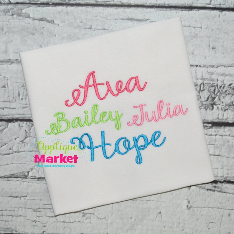 Machine Embroidery Design Font Monogram Harper Alphabet | Etsy