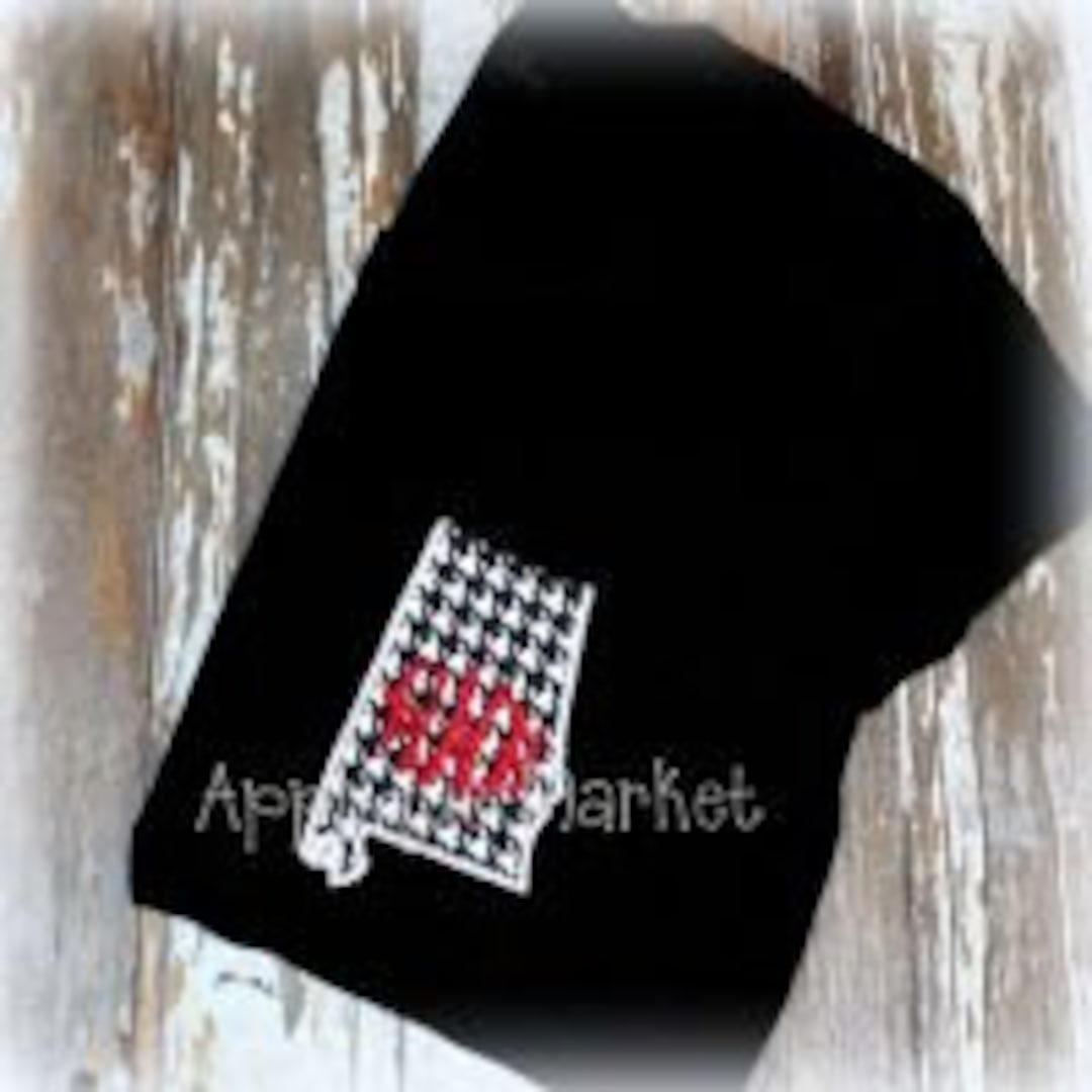 Machine Embroidery Design Applique Appli-pocket 1 Alabama Shape INSTANT ...