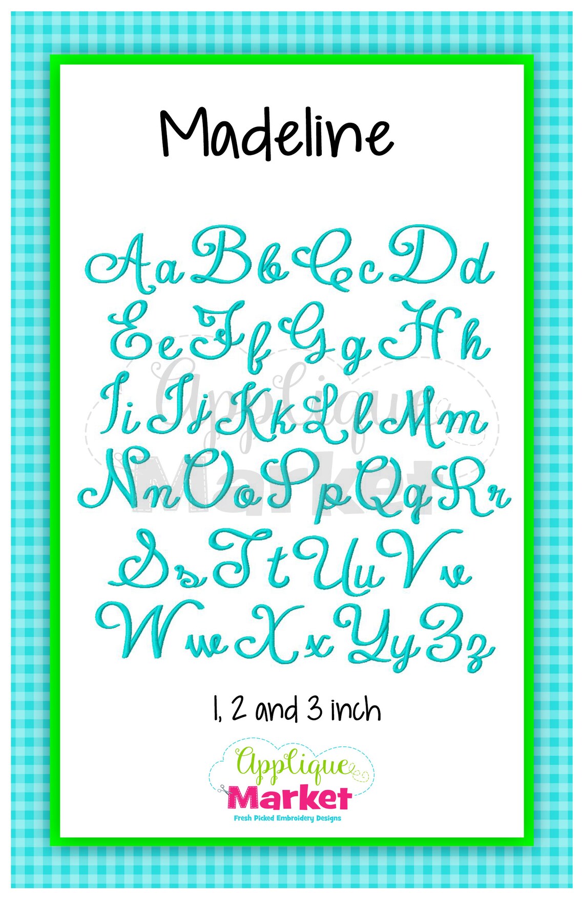 Machine Embroidery Design Madeline Script Alphabet INSTANT DOWNLOAD - Etsy