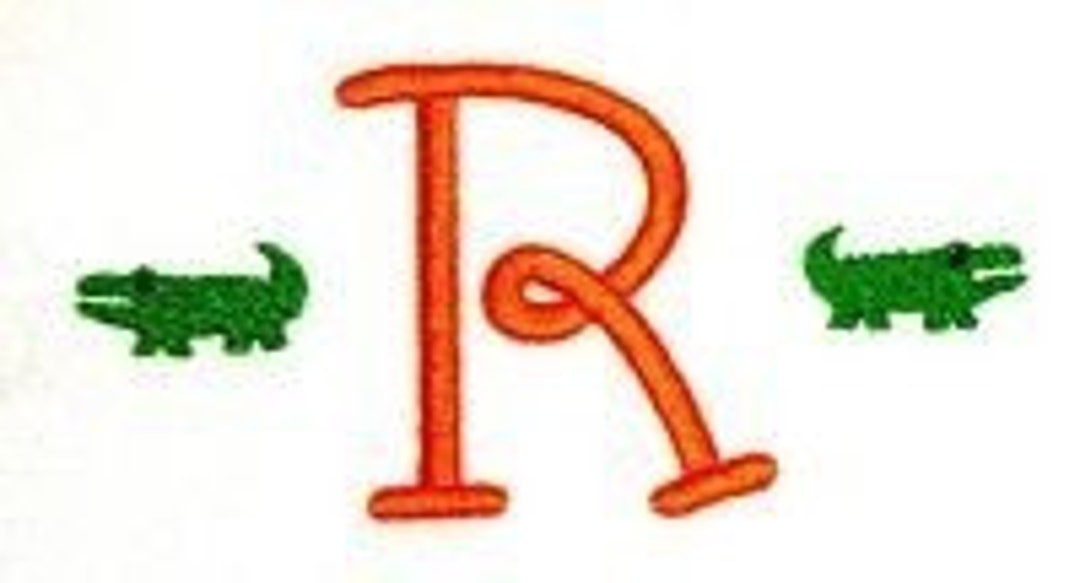 Machine Embroidery Design Alligator Mini Monogram INSTANT DOWNLOAD - Etsy