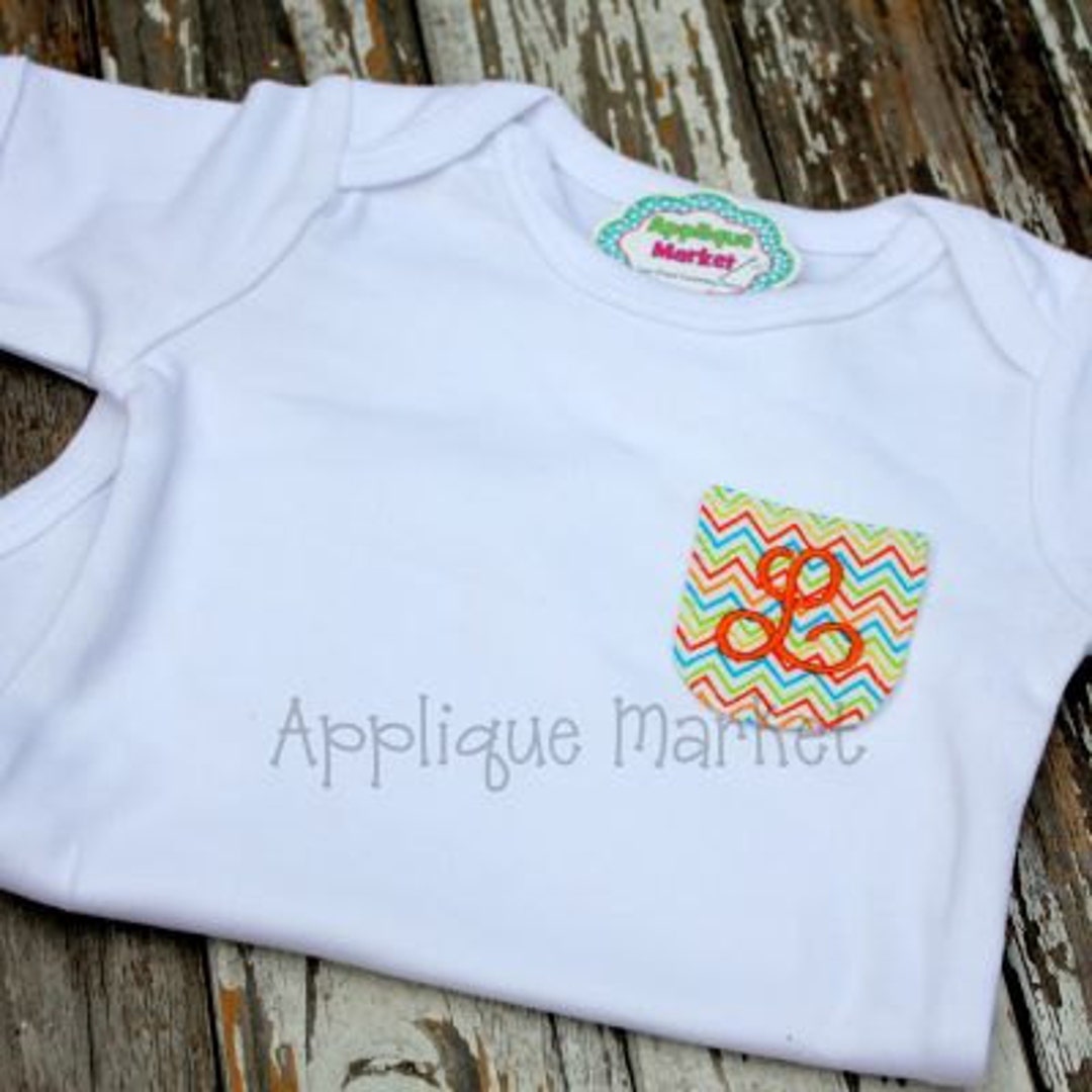 Machine Embroidery Design Applique Mini in the Hoop Round Pocket ...