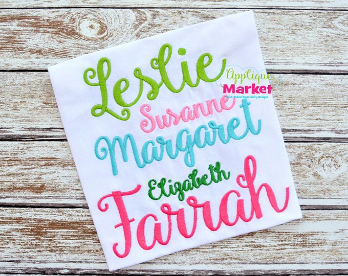 Machine Embroidery Design Fishtail Rose Monogram Alphabet Font INSTANT ...