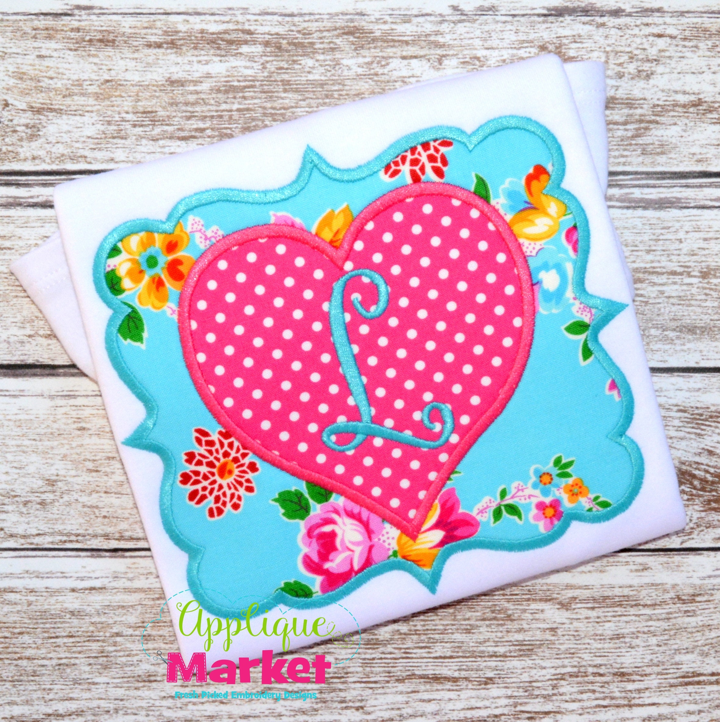 Machine Embroidery Design Applique Heart Joy INSTANT DOWNLOAD | Etsy