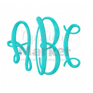 Machine Embroidery Design Embroidery Graceful Jumbo Monogram Alphabet ...